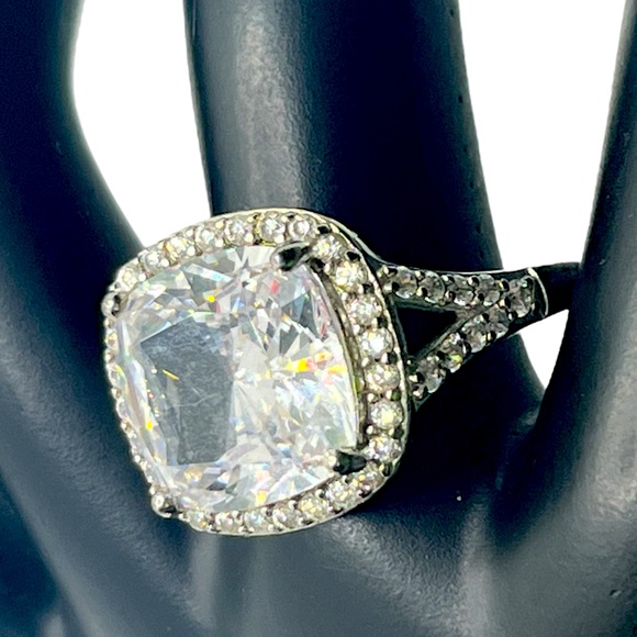 Stauer | Jewelry | Stauer Signed Sterling Silver Emerald Cut Halo Cz ...